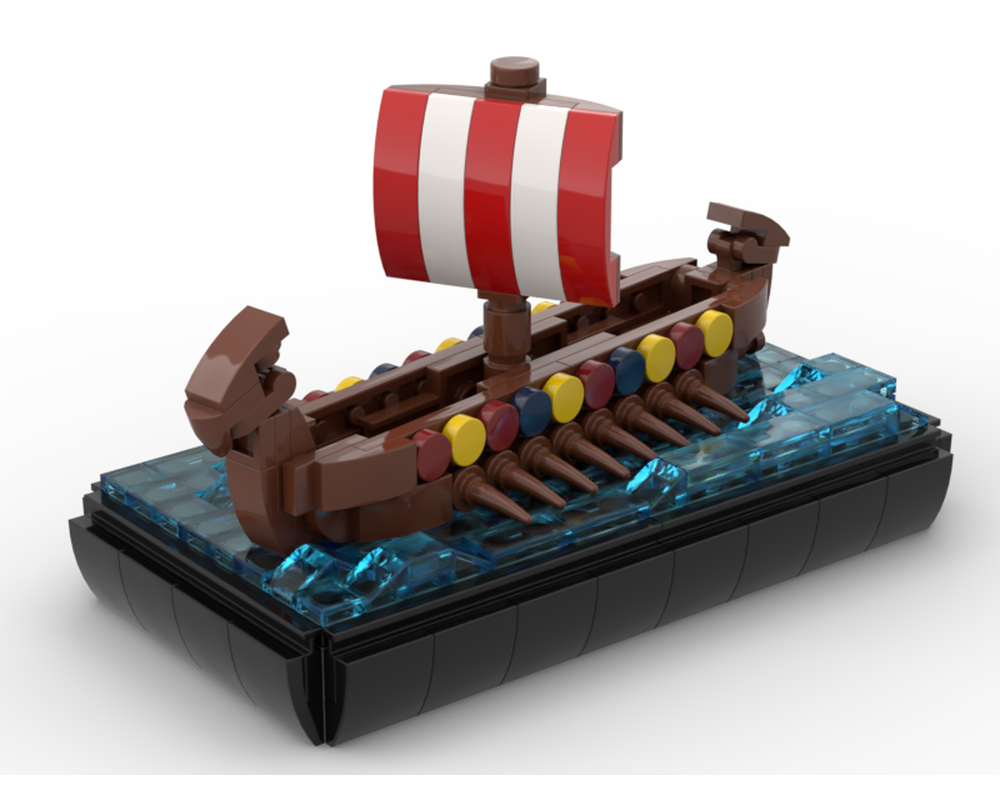 Lego Moc Small Viking Longship By Serenity Rebrickable Build With Lego