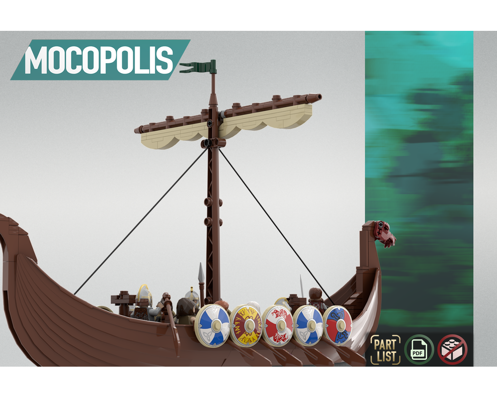 LEGO MOC LEGO MOC Medieval Viking's Ship "Drakkar" by MOCOPOLIS ...