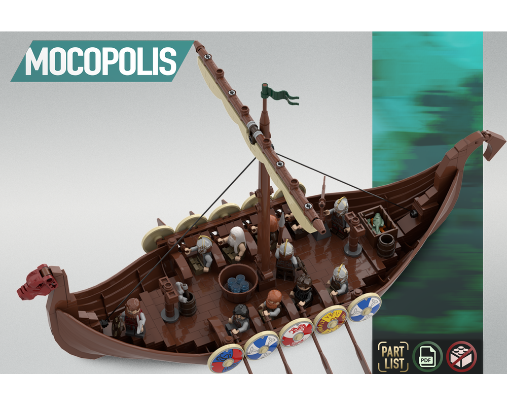 LEGO MOC LEGO MOC Medieval Viking's Ship "Drakkar" by MOCOPOLIS ...