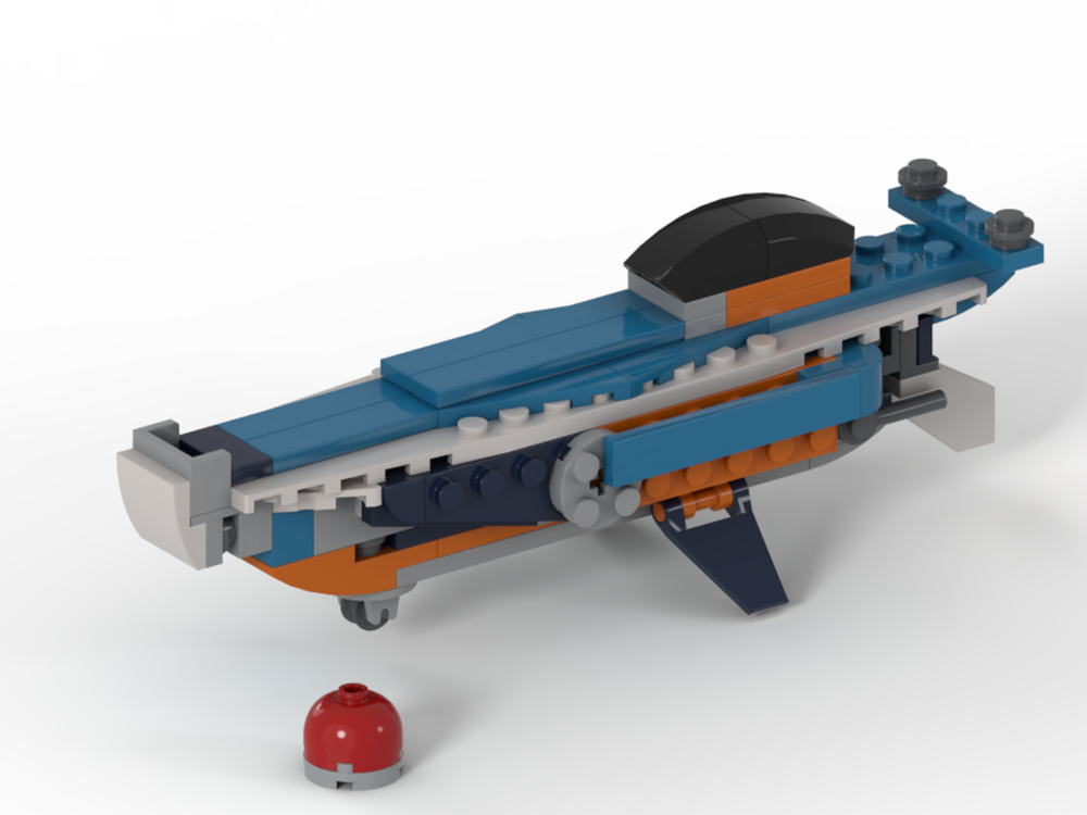 Lego Moc Speedboat 31099 By Kopaka Rebrickable Build With Lego