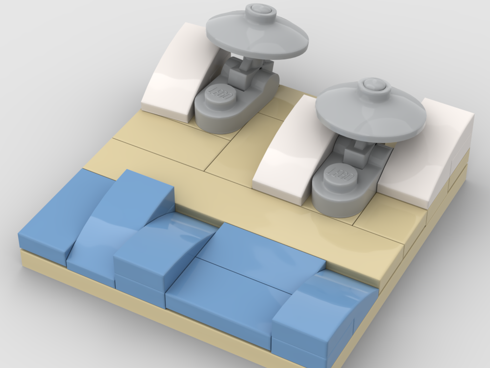 Lego Moc Tiny Beach By Makary Rebrickable Build With Lego