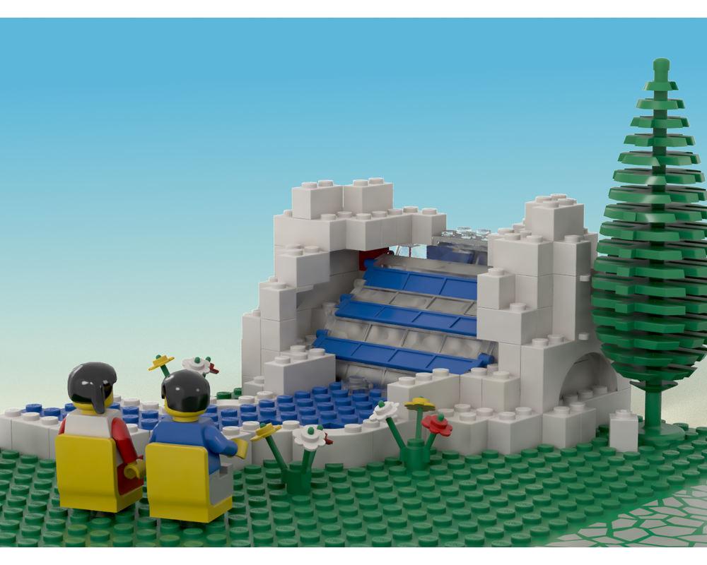 LEGO MOC 6374 Waterfall by se1977 | Rebrickable - Build with LEGO