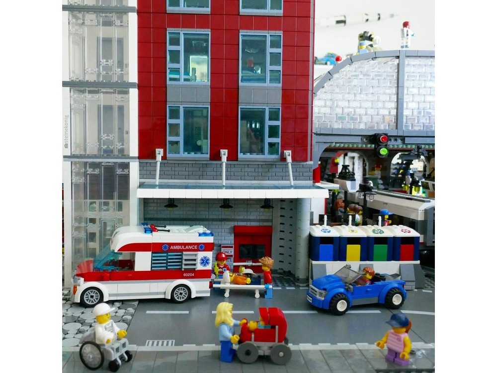 LEGO MOC Hospital by steinekonig | Rebrickable - Build with LEGO