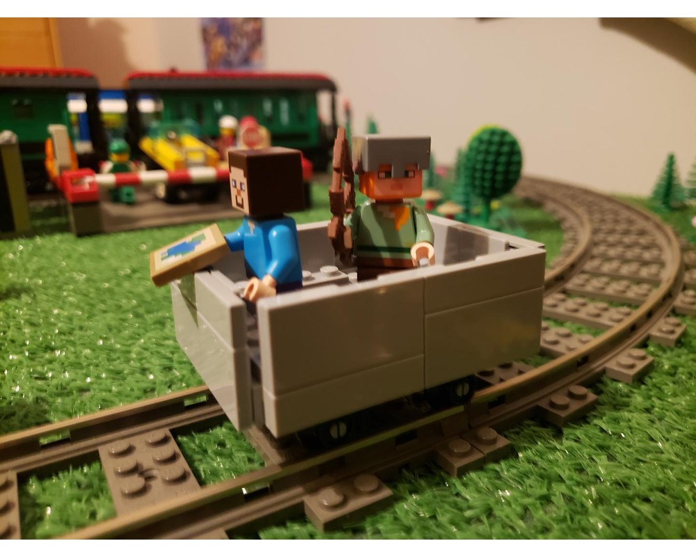 LEGO MOC 6-Wide Minecart by Rocket Racer318 | Rebrickable - Build with LEGO