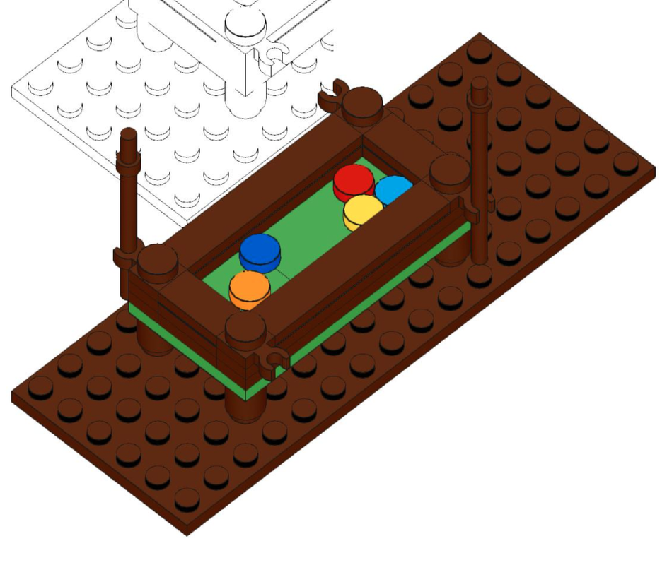 Lego Moc Pool Table By Erger561 Rebrickable Build With Lego