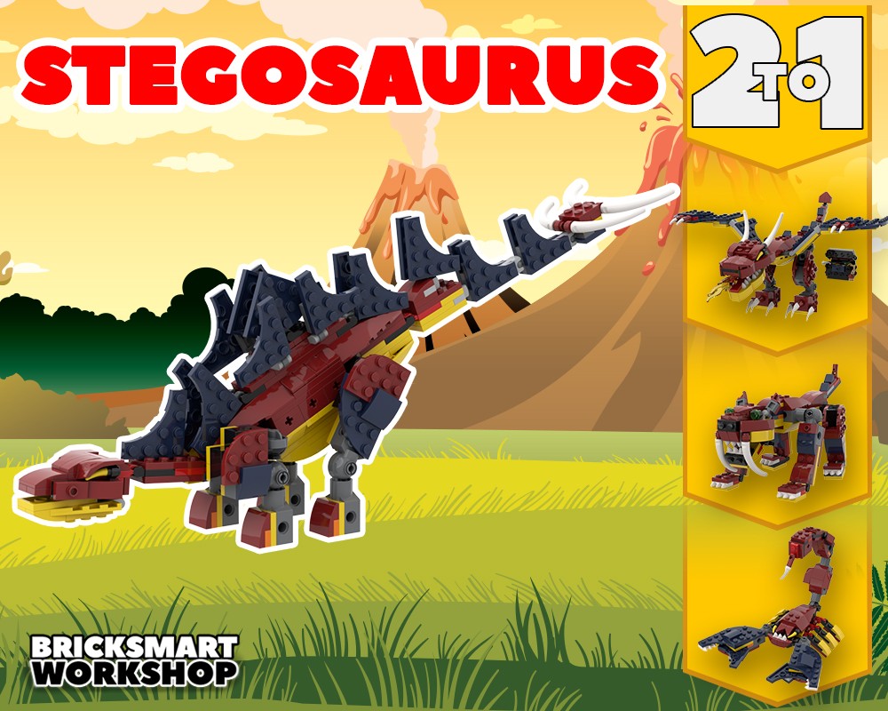 LEGO MOC Stegosaurus 31102 2 to 1 by bricksmartworkshop | Rebrickable ...