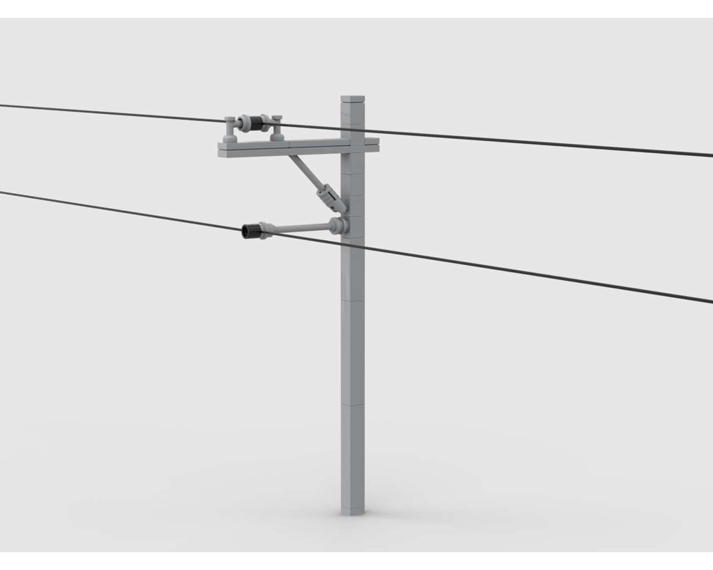 LEGO MOC Overhead Wire Single Track by vanderlegofan | Rebrickable ...