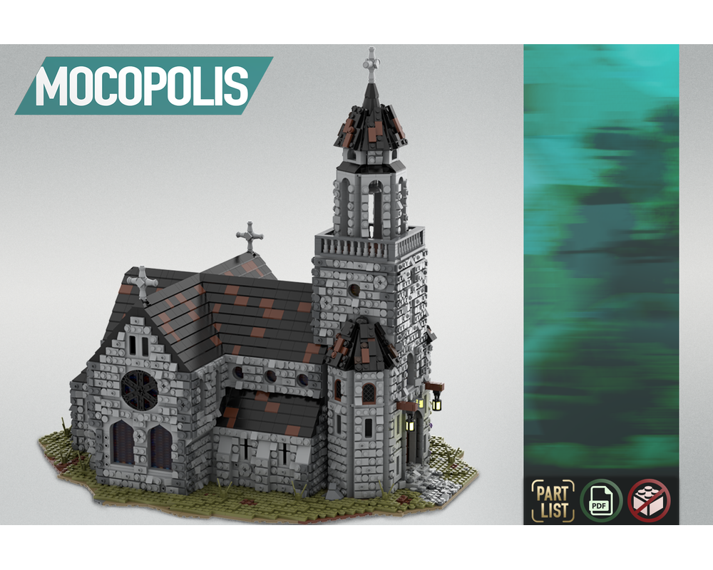 LEGO MOC LEGO MOC Medieval Cathedral by MOCOPOLIS | Rebrickable - Build ...