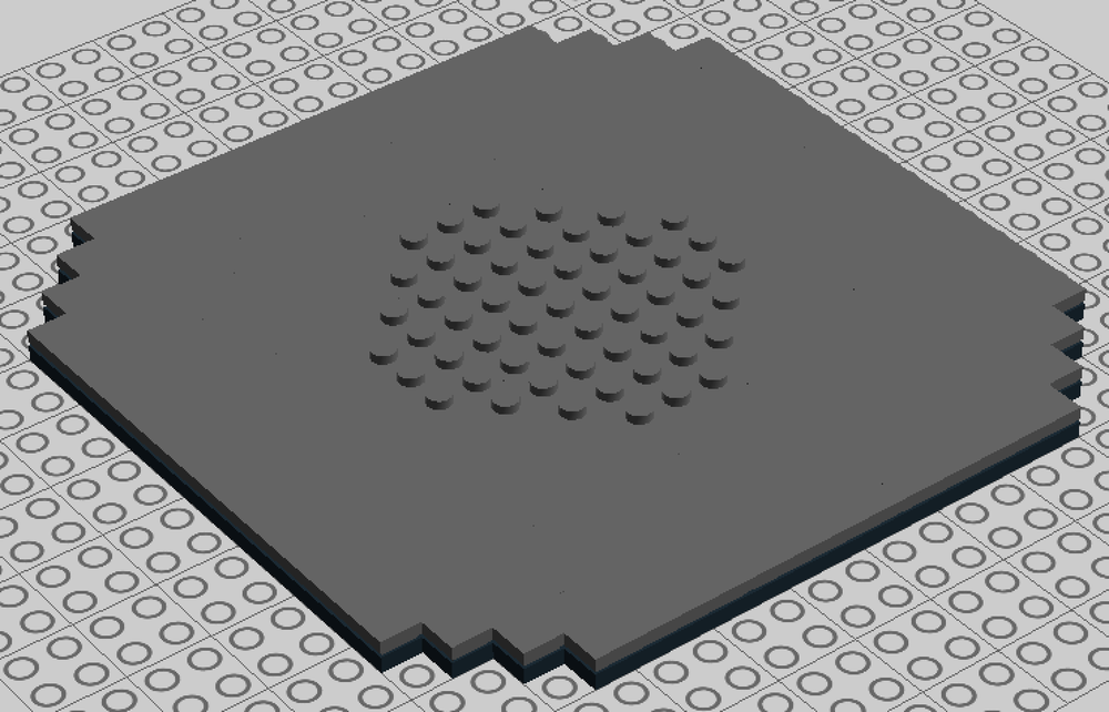 LEGO MOC Dual-Lane Roundabout Plate by HATNAN | Rebrickable - Build ...