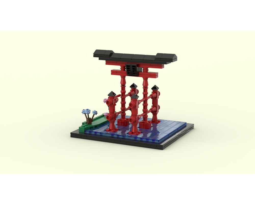 LEGO MOC Japanese Torii gate by Giganbrick | Rebrickable - Build with LEGO