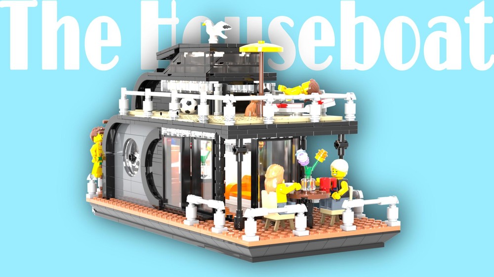 LEGO MOC The Houseboat by philippbricks | Rebrickable - Build with LEGO