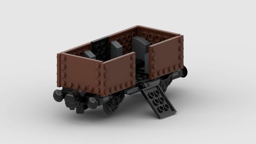 Lego Moc Small Open Cargo Wagon By Lefisch Rebrickable Build With Lego