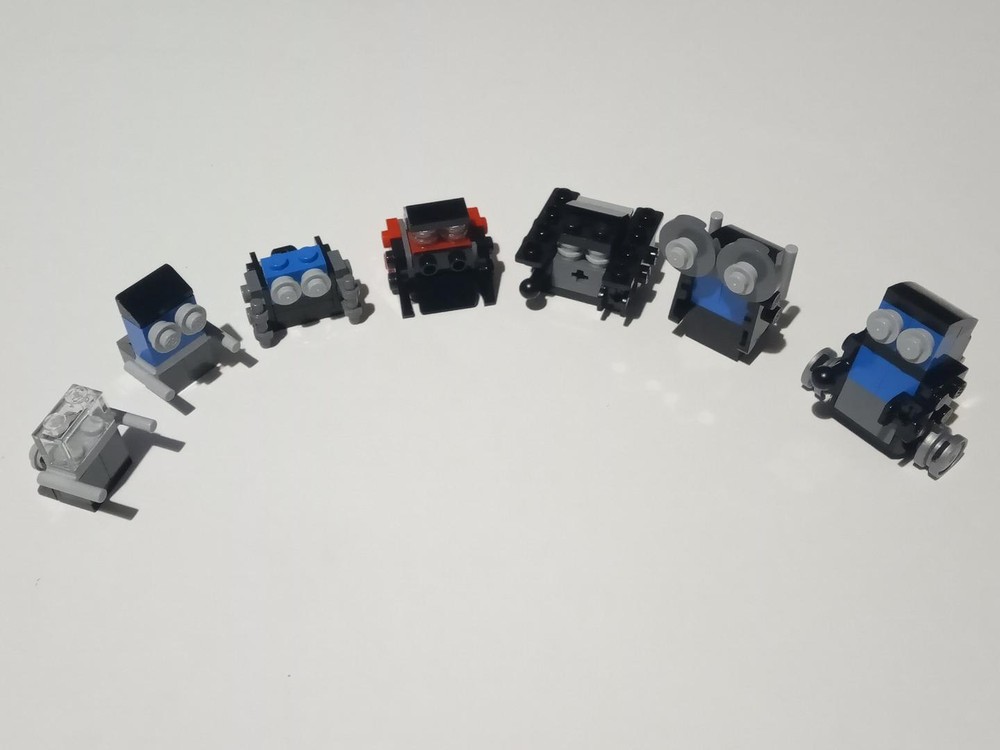 LEGO MOC 7 mini robots by Jimboblimb | Rebrickable - Build with LEGO