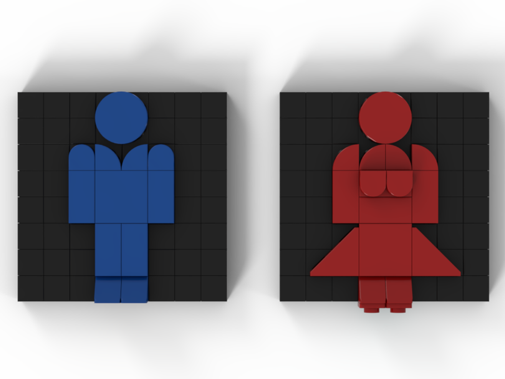LEGO MOC Signs for Gentleman's & Lady's by namowen | Rebrickable ...