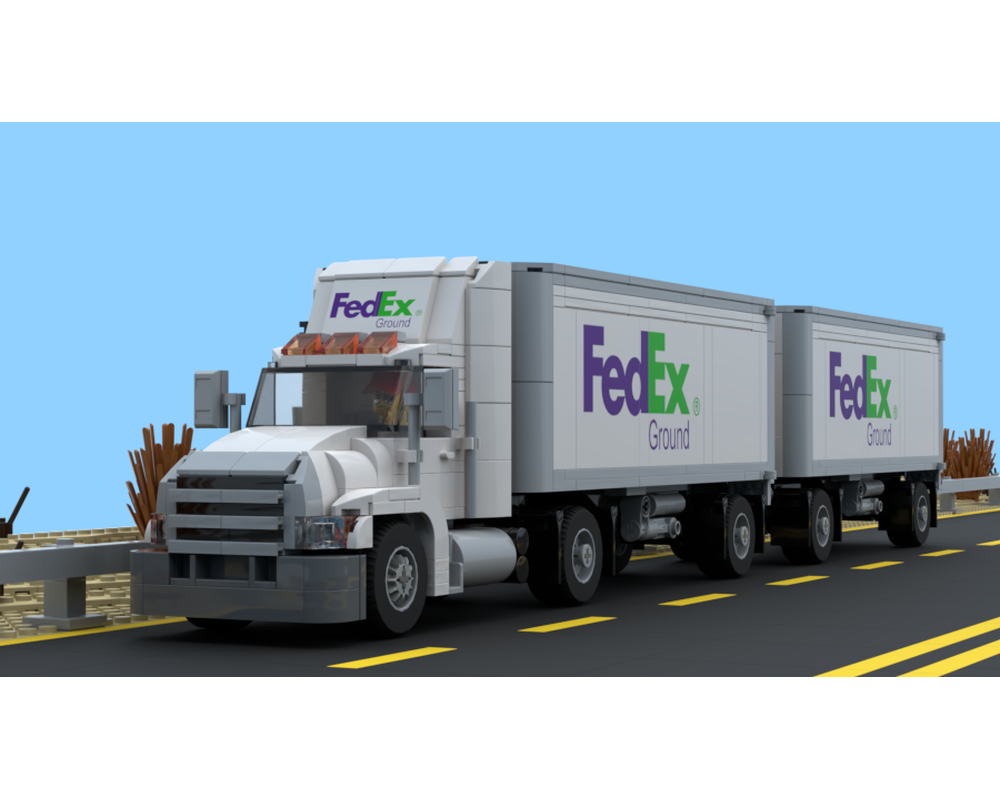 LEGO MOC Freightliner Cascadia 4x2 FedEx Edition by SpeedHunCreations ...