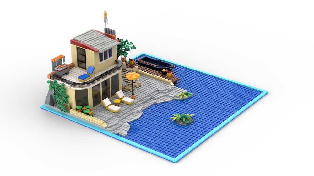 LEGO MOC Lake House by xmsbricks | Rebrickable - Build with LEGO