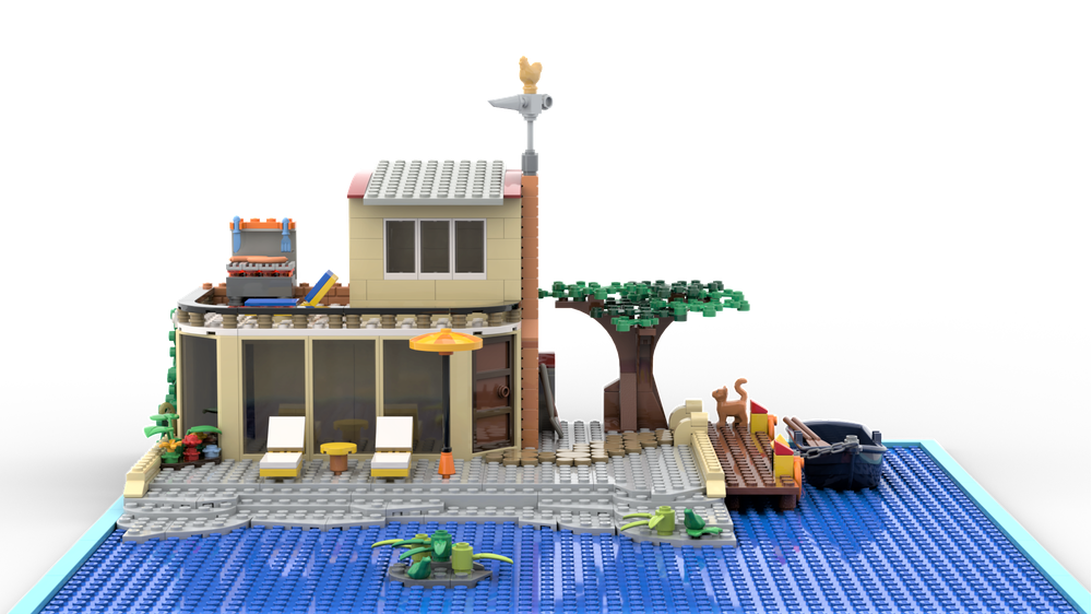 LEGO MOC Lake House by xmsbricks | Rebrickable - Build with LEGO