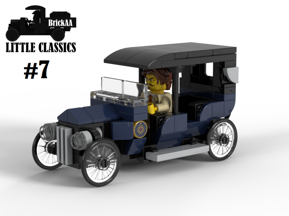 Lego Moc Little Classics 7 Dark Blue Tourer By Brickaa Rebrickable