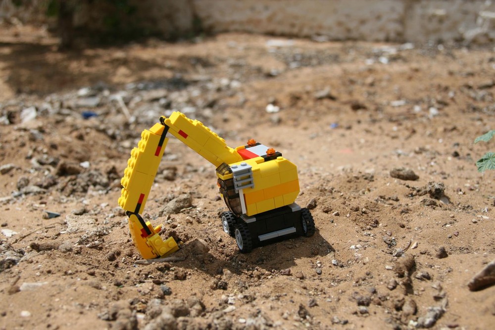 Lego Moc Excavator Wheeled By Legoori Rebrickable Build With Lego