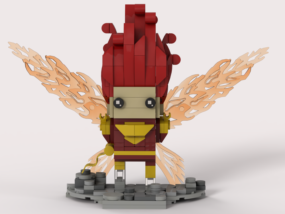 LEGO MOC Dark Phoenix Brickheadz by Gizmodian | Rebrickable - Build ...