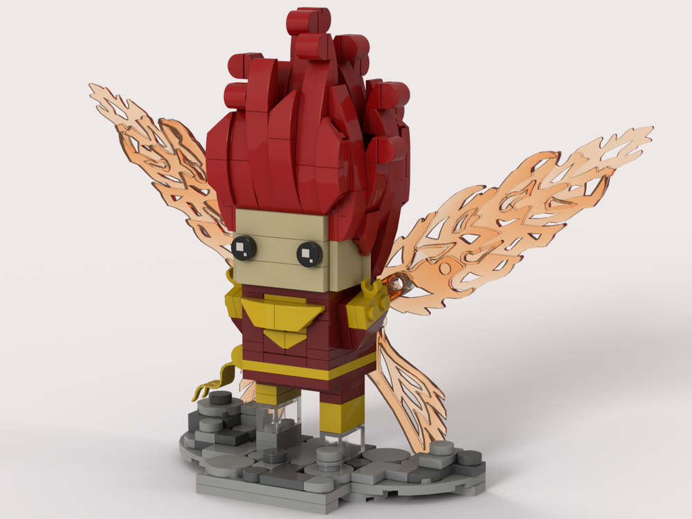LEGO MOC Dark Phoenix Brickheadz by Gizmodian | Rebrickable - Build ...