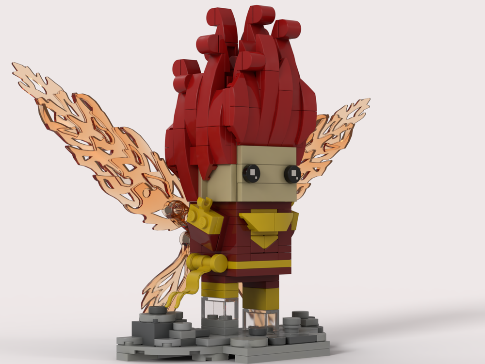 LEGO MOC Dark Phoenix Brickheadz by Gizmodian | Rebrickable - Build ...