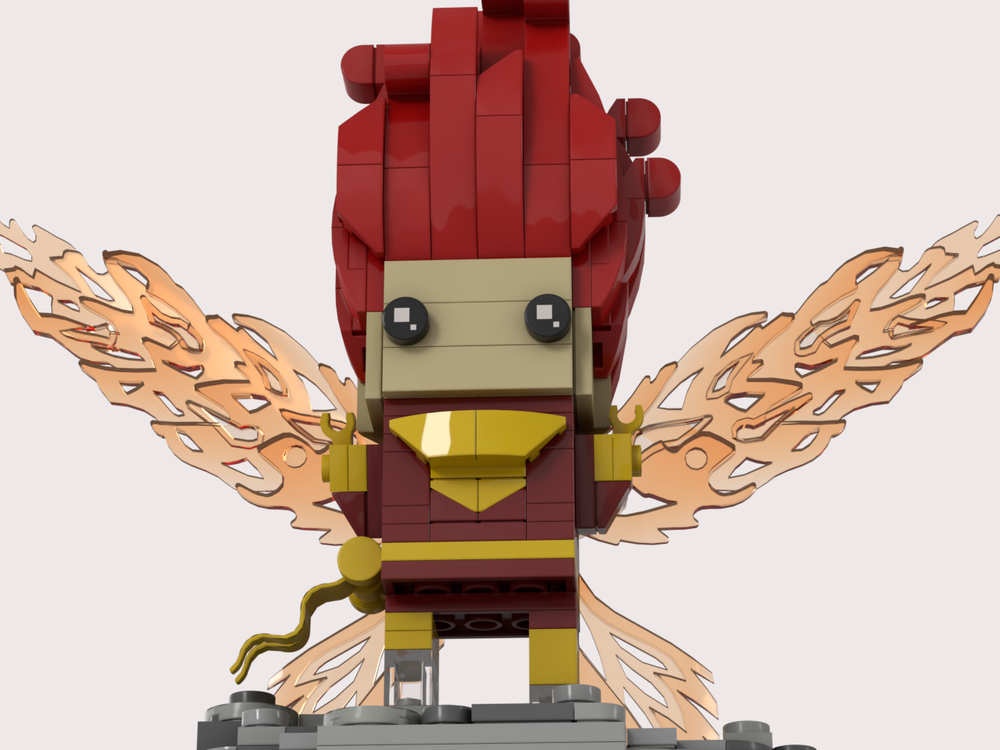 LEGO MOC Dark Phoenix Brickheadz by Gizmodian | Rebrickable - Build ...