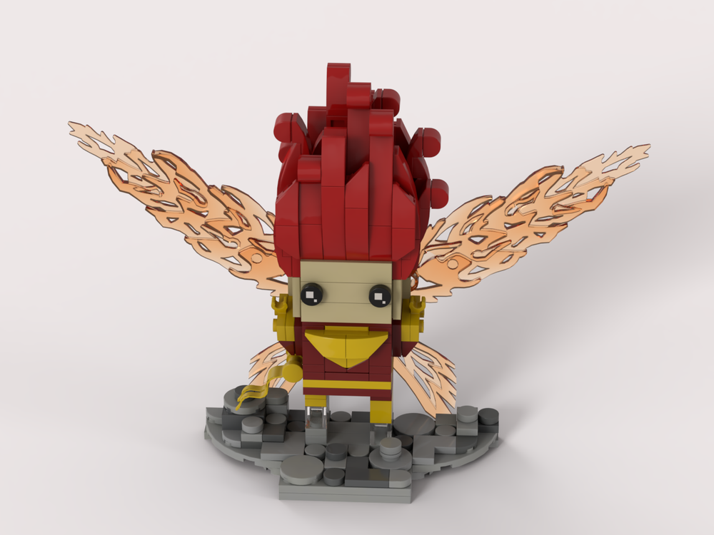 LEGO MOC Dark Phoenix Brickheadz by Gizmodian | Rebrickable - Build ...