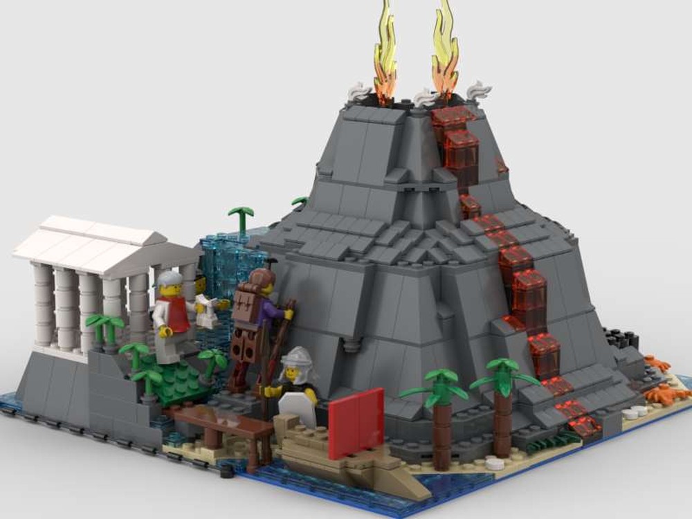 LEGO MOC Volcano by Christoph Eckhardt | Rebrickable - Build with LEGO