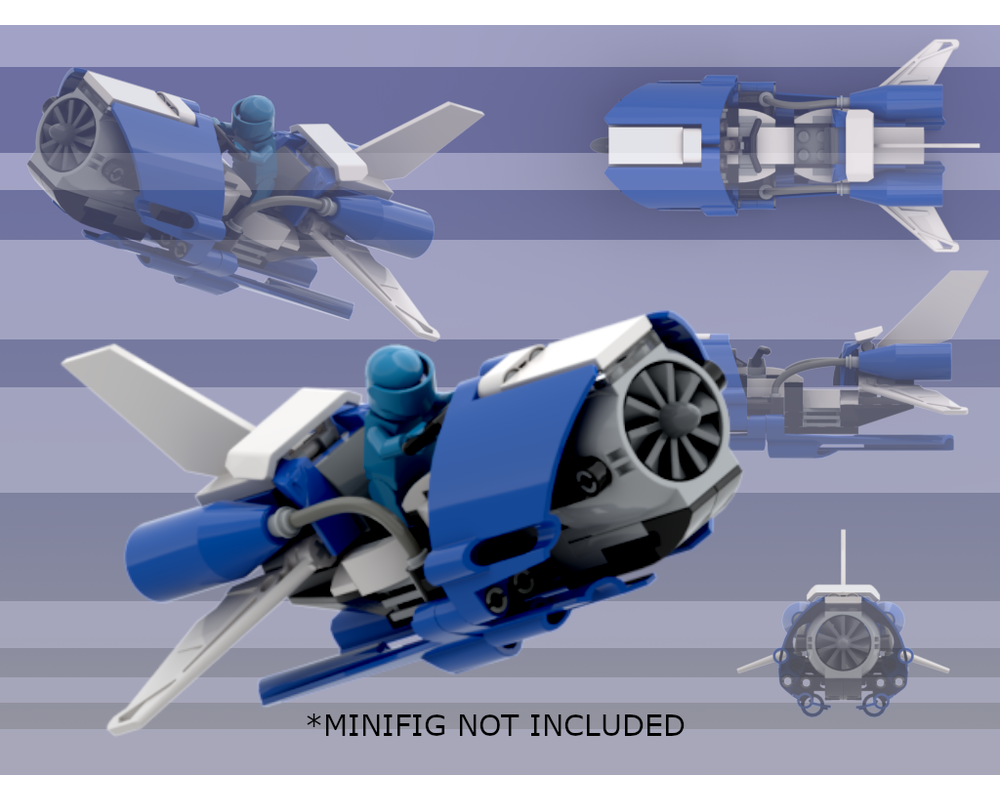 LEGO MOC HOVERBIKE 005 by JPTREVORRILEY | Rebrickable - Build with LEGO