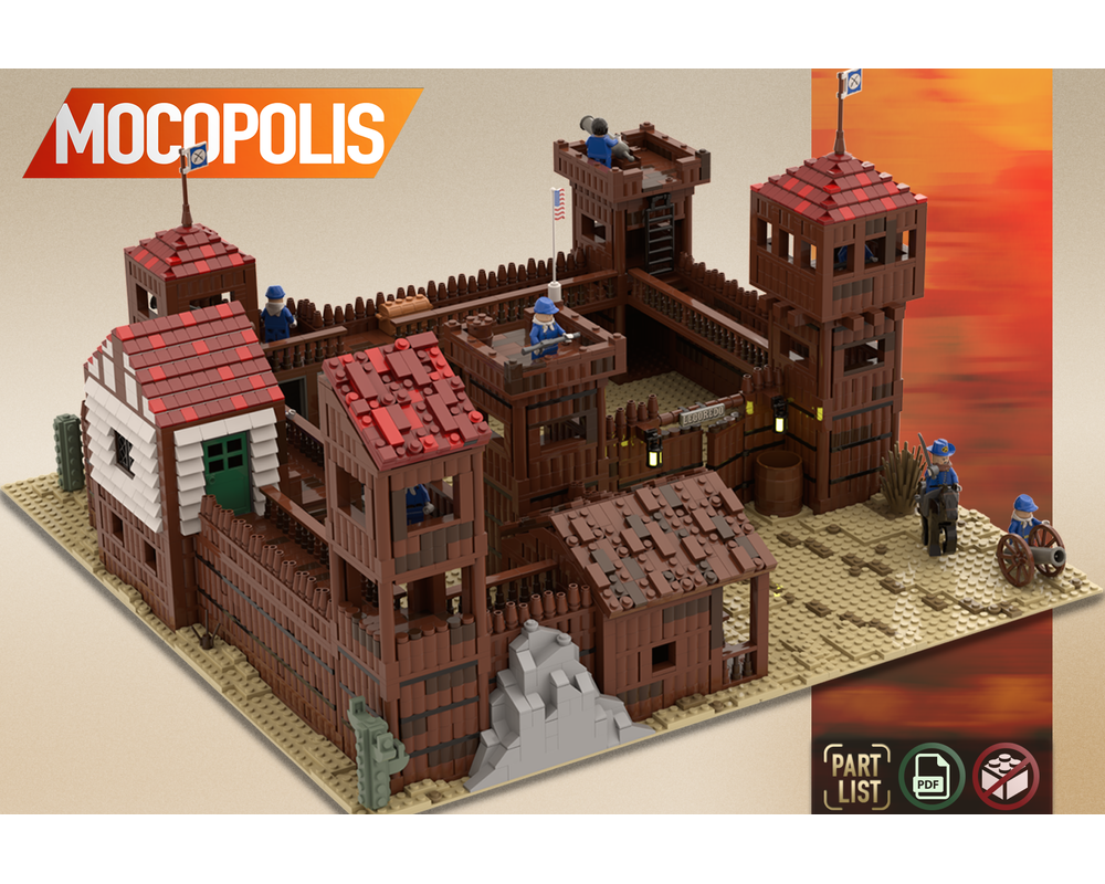LEGO MOC Western Fort "Legoredo" 6769 Remake by MOCOPOLIS | Rebrickable ...