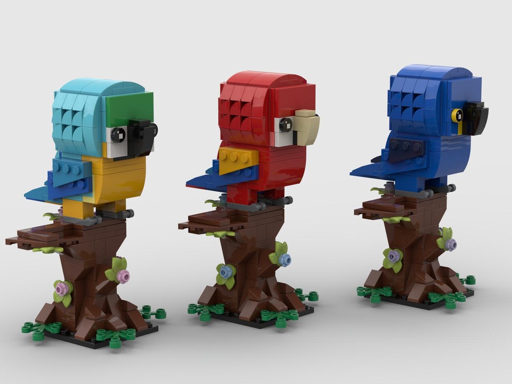 LEGO MOC Macaw Brickheadz pack by HylianHerald | Rebrickable - Build ...