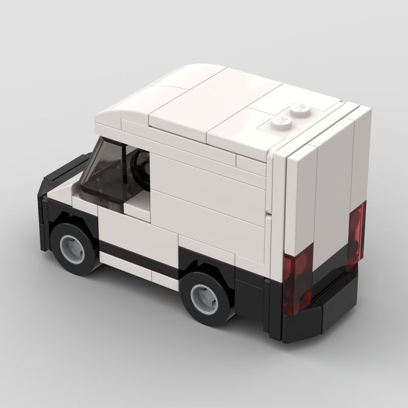 LEGO MOC Mini White Van by BlockMOCs | Rebrickable - Build with LEGO