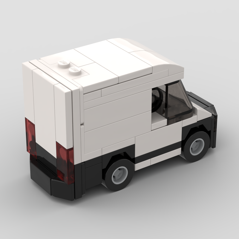 LEGO MOC-77318 Mini White Van by BlockMOCs | Rebrickable - Build with LEGO