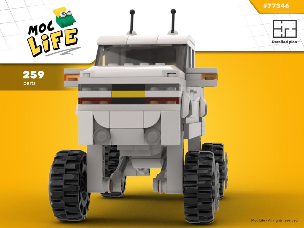 LEGO MOC Chevrolet Silverado 1500 quad cab long bed lifted Sema version ...