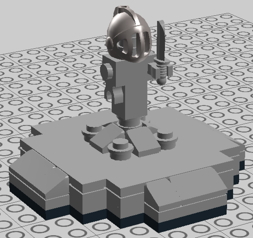 LEGO MOC Dual-Lane Roundabout Plate Statue Decoration by HATNAN ...