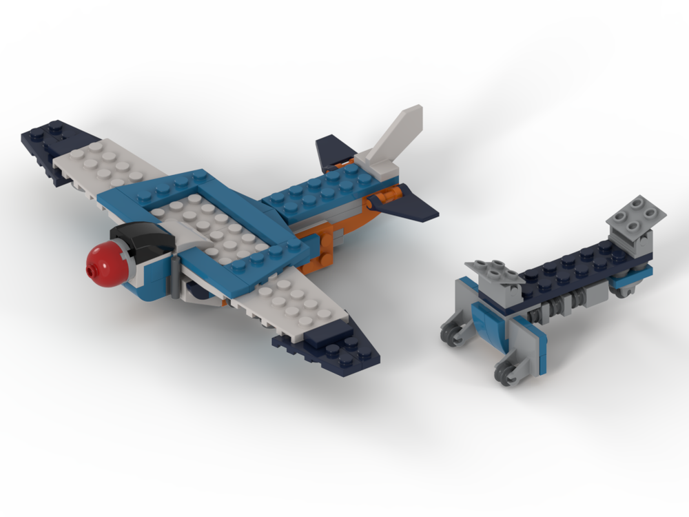 LEGO MOC Bomber and payload (31099) by kopaka | Rebrickable - Build ...