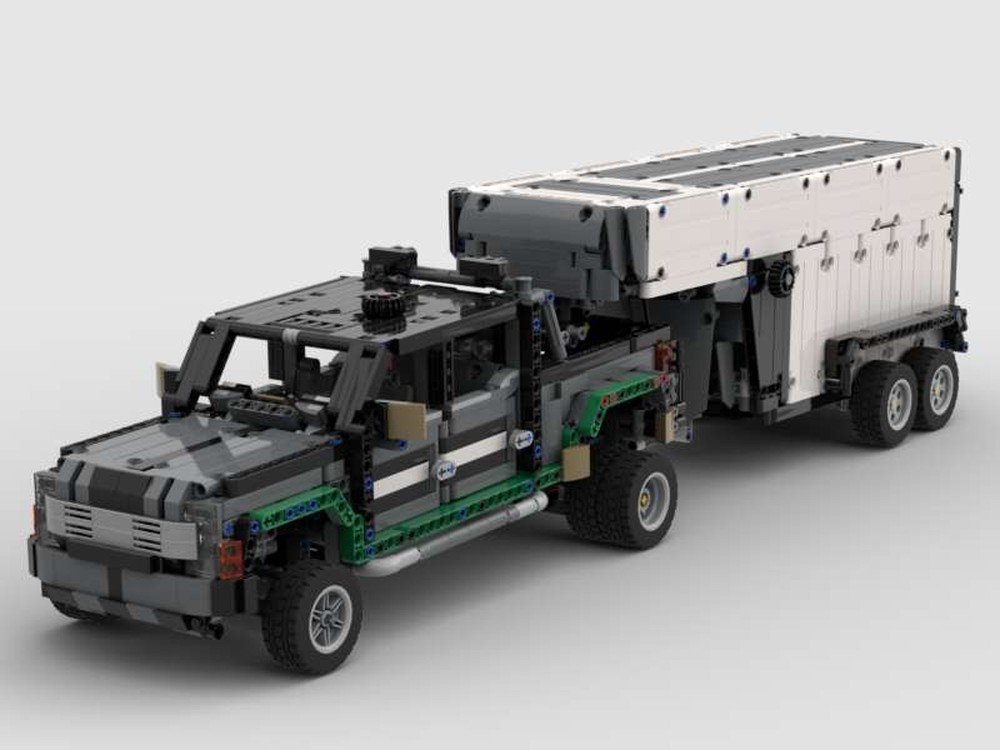 LEGO MOC Ford F-350 Dually Pickup Truck (DRW) with horse trailer/42078 ...