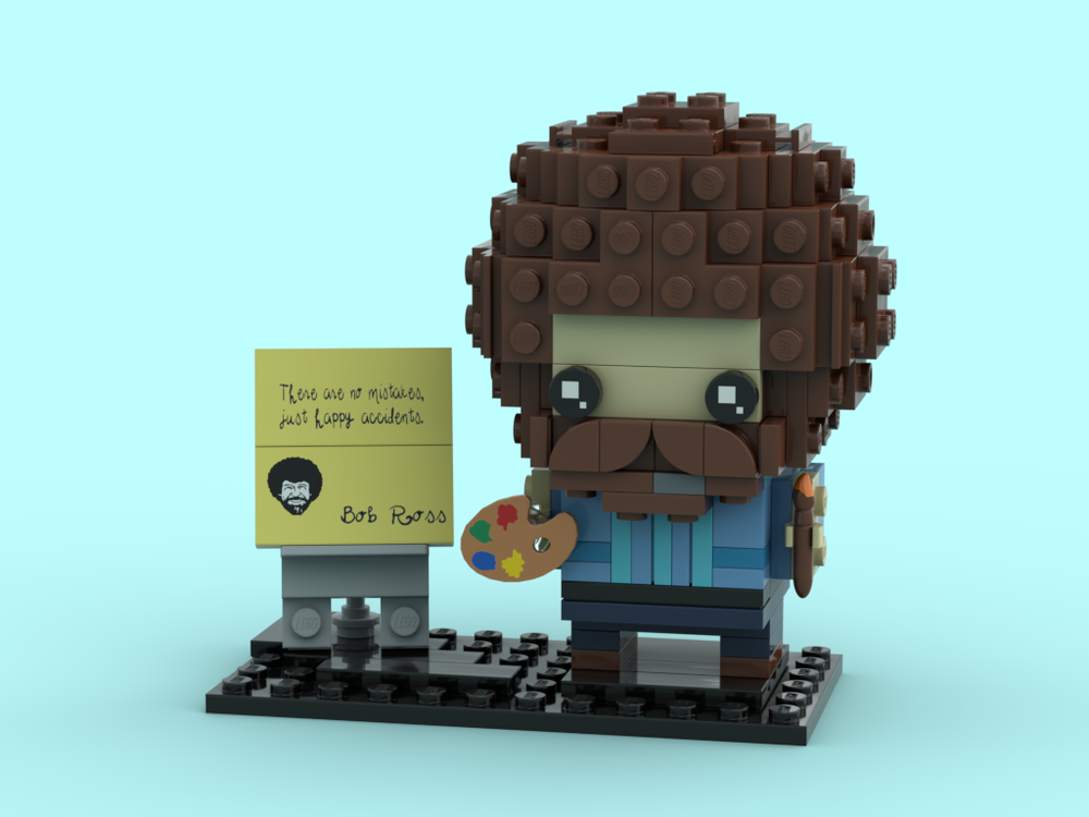 LEGO MOC Bob Ross - Happy Accidents by GetMeBricked | Rebrickable ...