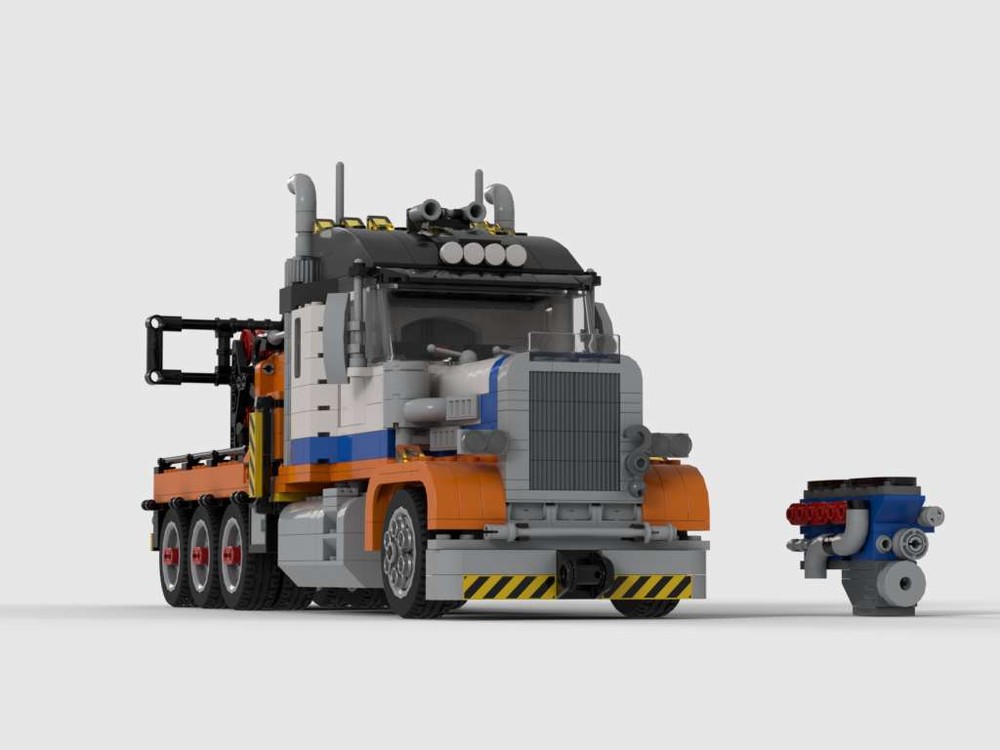 LEGO MOC Heavy Tow & Rotator Truck by rayb | Rebrickable - Build with LEGO