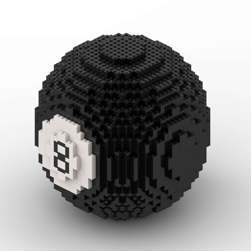 LEGO MOC Pool Eight Ball by otterbournelego | Rebrickable - Build with LEGO