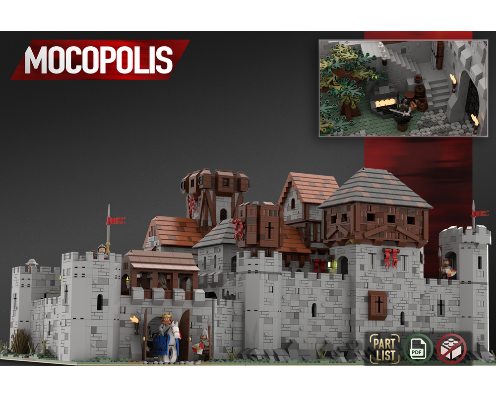 LEGO MOC Medieval Royal Castle by MOCOPOLIS | Rebrickable - Build with LEGO