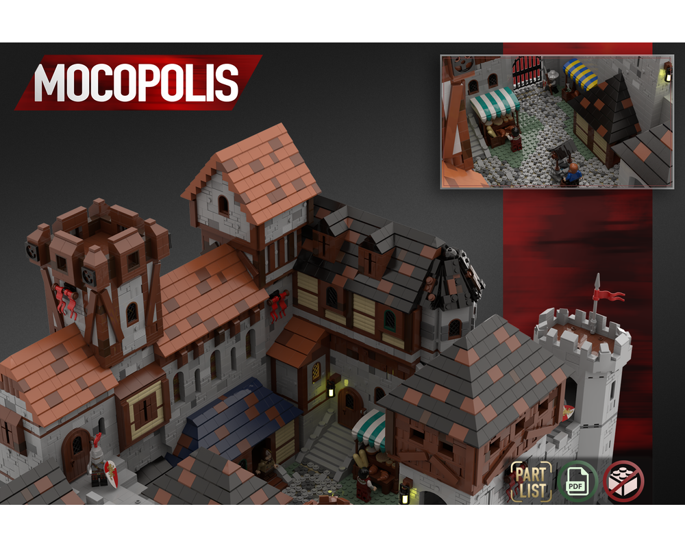 LEGO MOC Medieval Royal Castle by MOCOPOLIS | Rebrickable - Build with LEGO