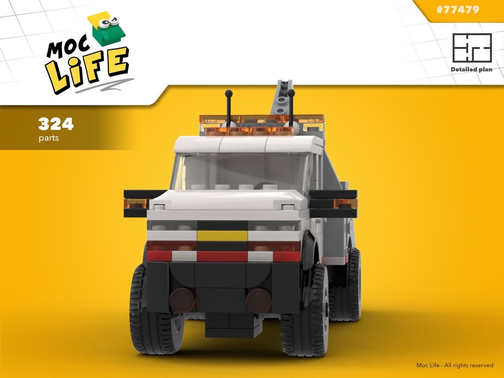 LEGO MOC Chevrolet Silverado 3500 quad cab dually towing by MocLife ...