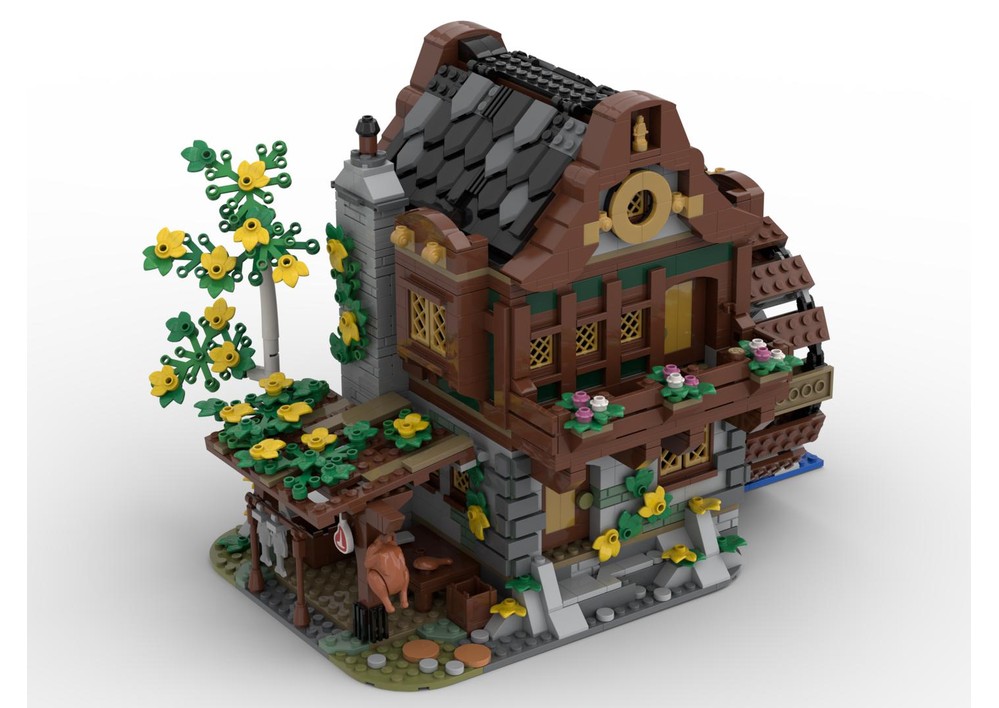 LEGO MOC MEDIEVAL WATERMILL by Baylon0613 | Rebrickable - Build with LEGO