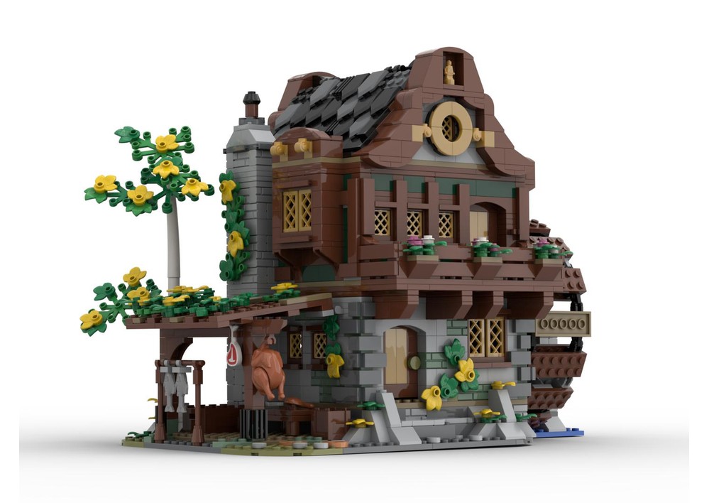 LEGO MOC MEDIEVAL WATERMILL by Baylon0613 | Rebrickable - Build with LEGO