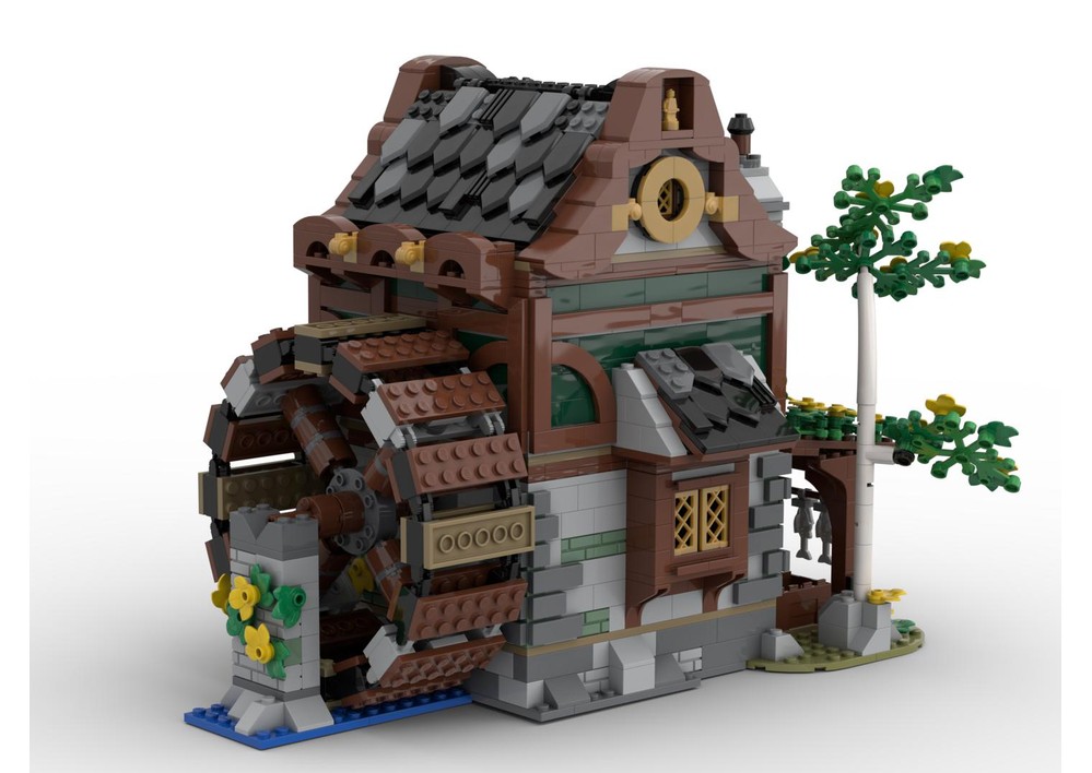 LEGO MOC MEDIEVAL WATERMILL by Baylon0613 | Rebrickable - Build with LEGO