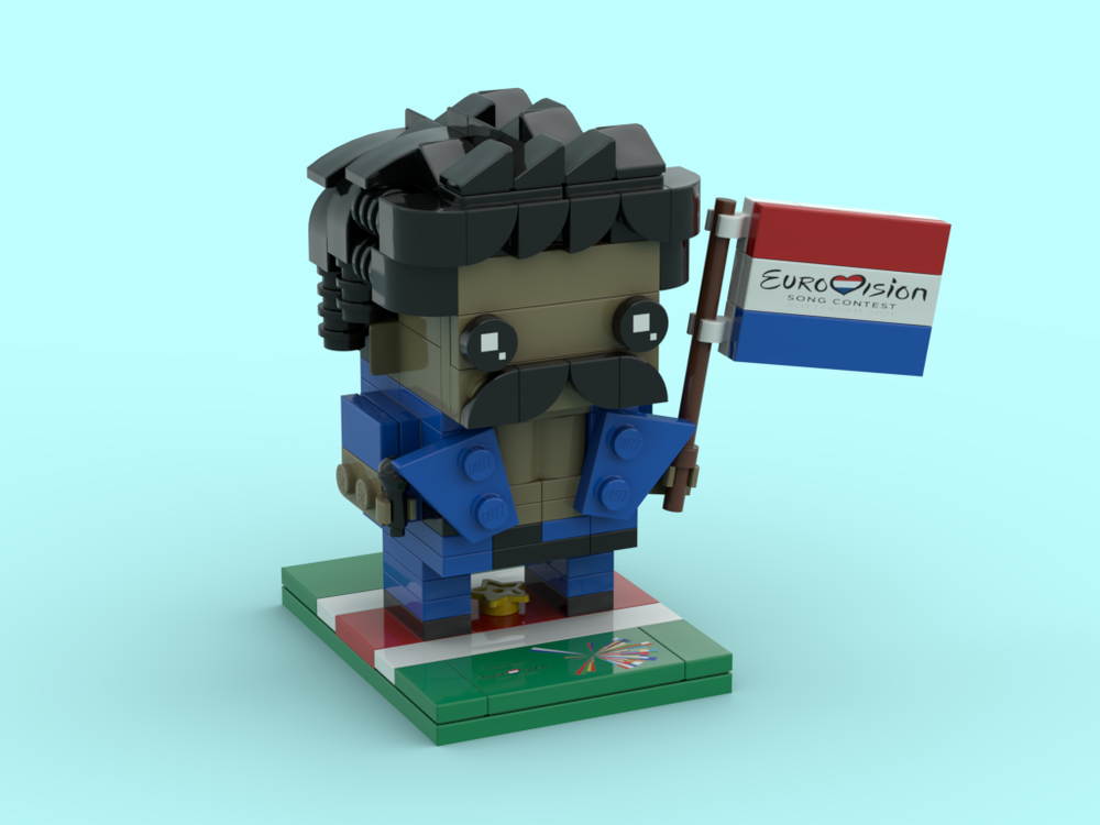 LEGO MOC Eurovision Songfestival 2021 - The Netherlands Jeangu Macrooy ...