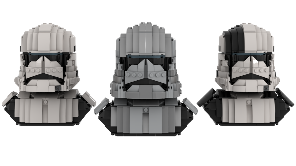 LEGO MOC First Order Stormtrooper Bust by hrodas | Rebrickable - Build ...