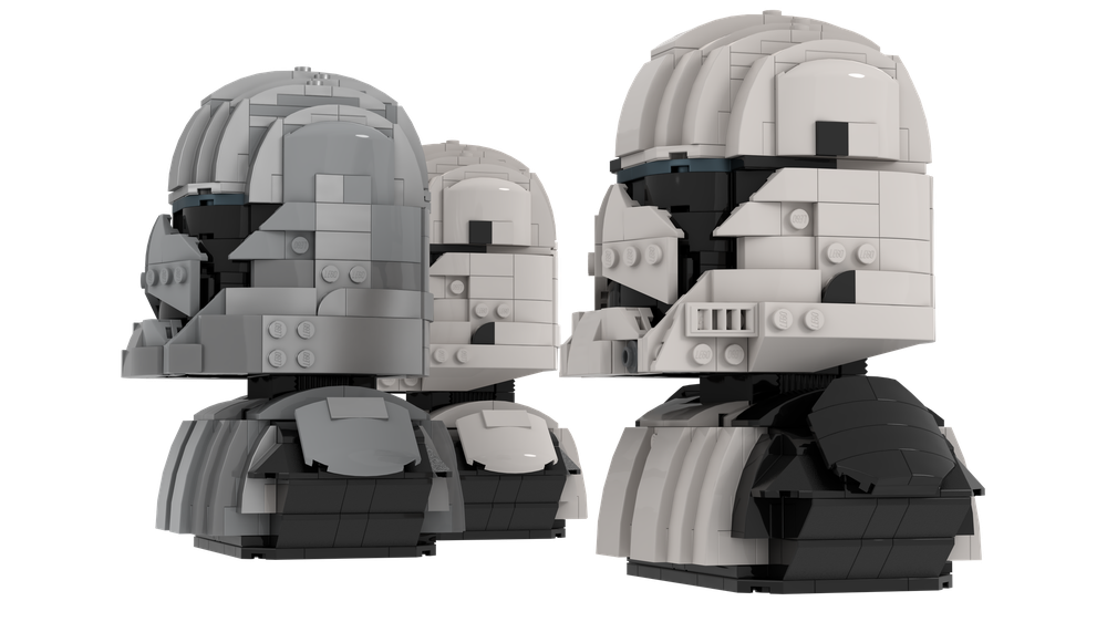 LEGO MOC First Order Stormtrooper Bust by hrodas | Rebrickable - Build ...